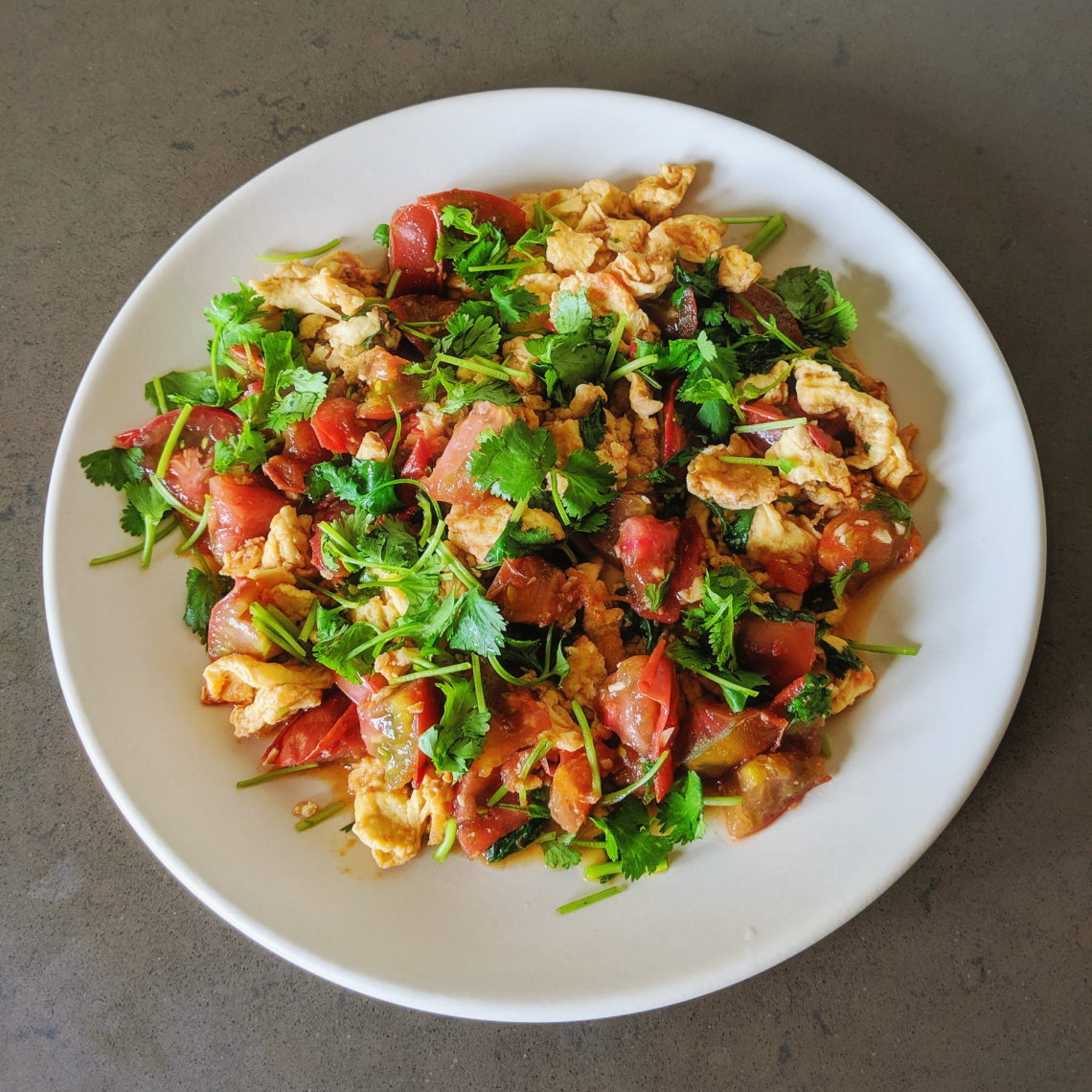 Grandma’s fan qie chao dan (番茄炒蛋) – stir-fried tomato and egg ...